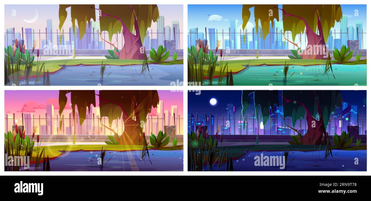 Full moon marsh Cut Out Stock Images & Pictures - Alamy