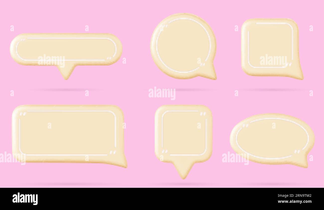 Dialogue balloon pink Stock Vector Images - Alamy