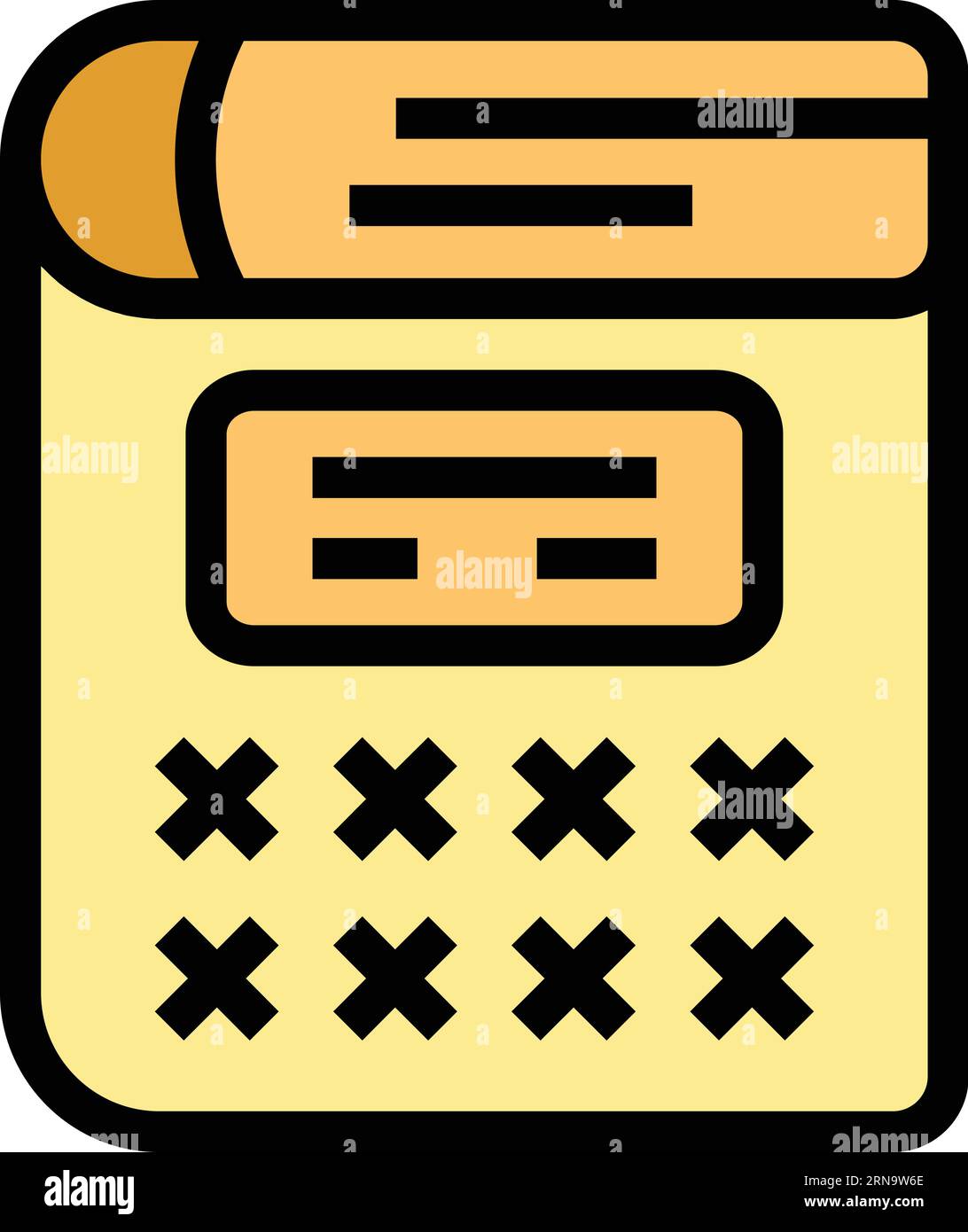 Embroidery book icon outline vector. Craft art. Creative studio color ...