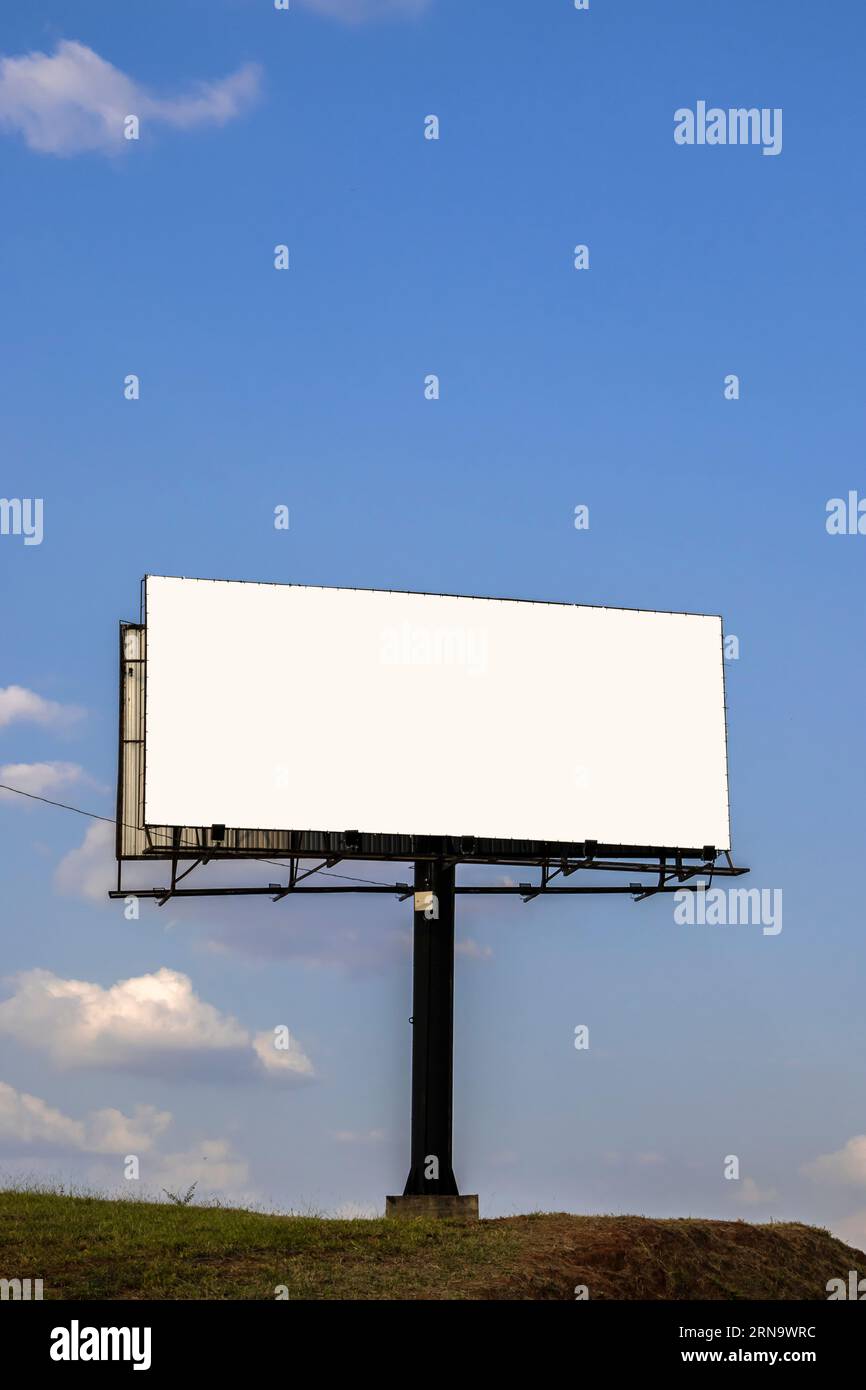 Blank billboard mockup ready for new ad in Brazil Stock Photo - Alamy