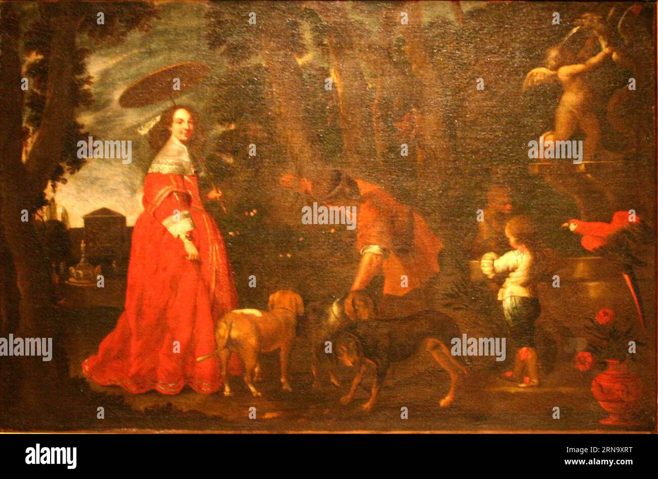 Promenade dans un parc 1635/1640 by Antonio Maria Vassallo Stock Photo ...