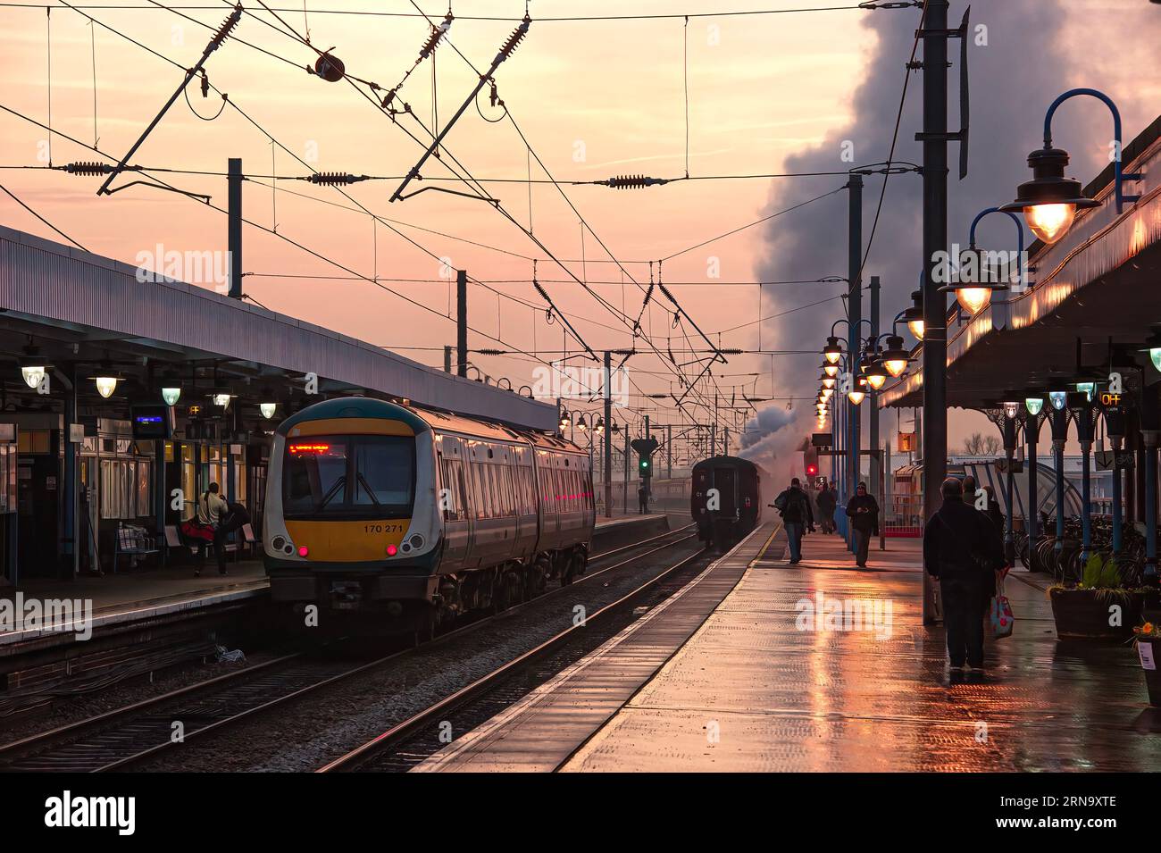 Steam locomotives at night hi-res stock photography and images - Alamy