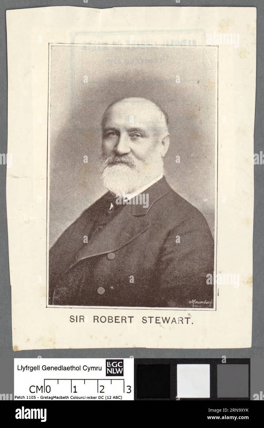 Sir Robert Stewart circa 1880 by Georg Meisenbach Stock Photo - Alamy