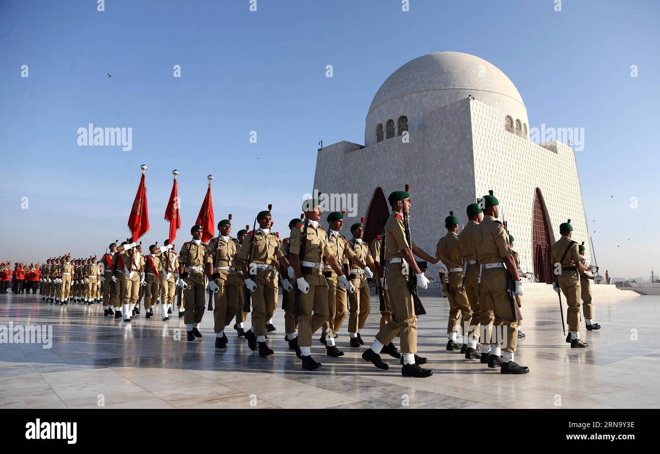 (151225) -- KARACHI, Dec. 25, 2015 -- Pakistan army cadets take part in ...