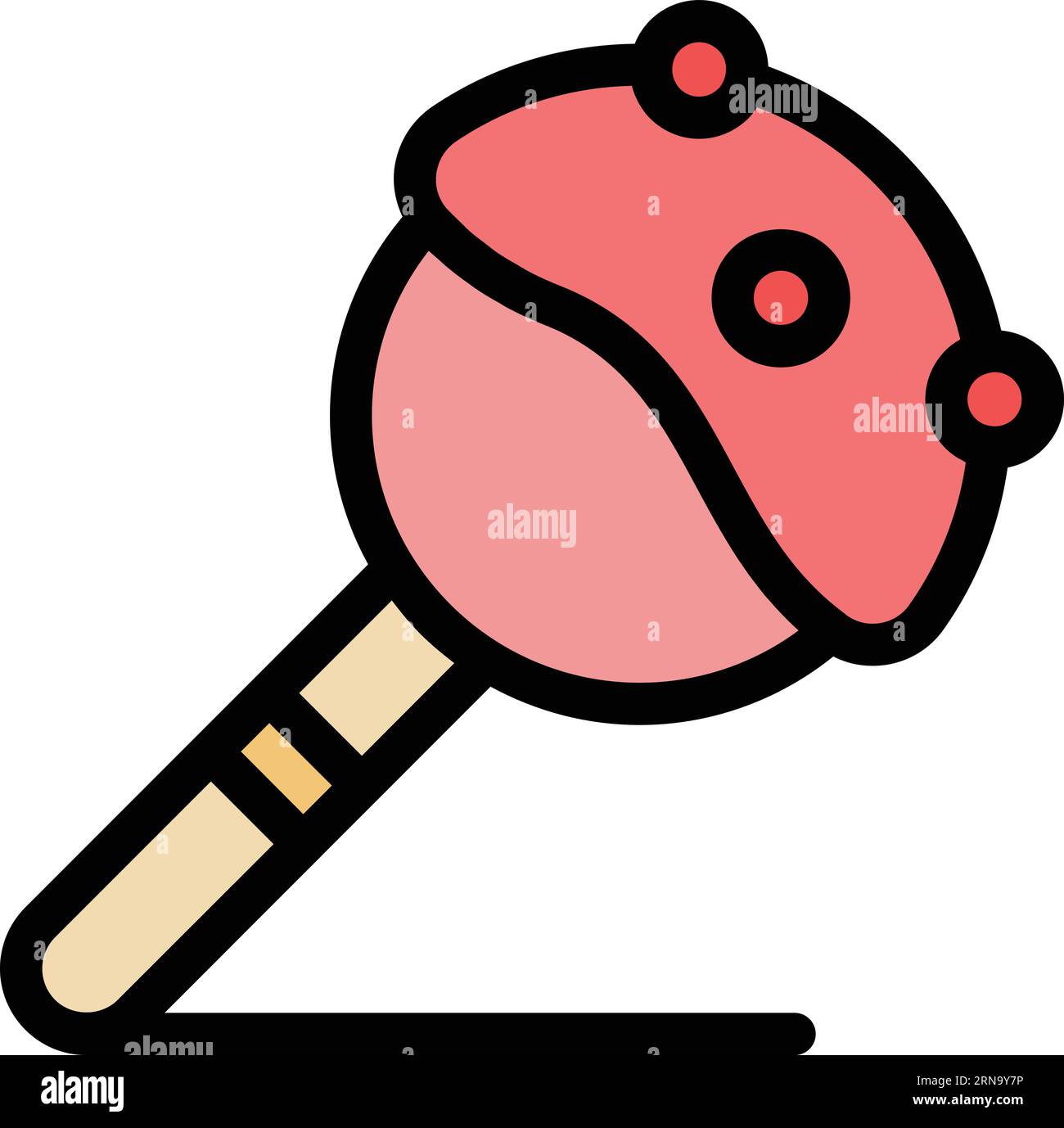 Cream cake pop icon outline vector. Candy chocolate. Sugar stick color ...