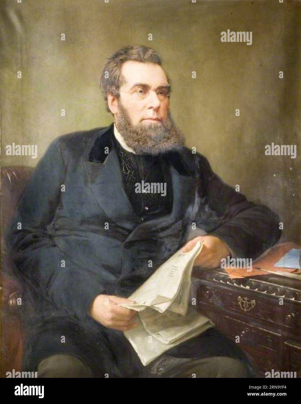 Portrait Of John Skirrow Wright ( 1823-1880 ) 1880 by Jonathan Pratt ...