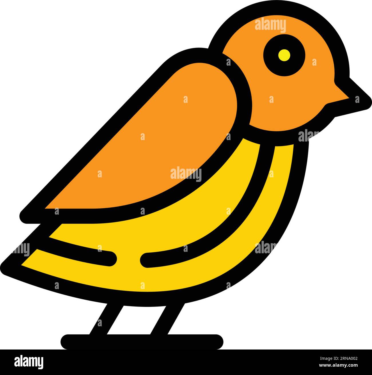 Cute sparrow icon outline vector. Animal bird. Flying bird color flat ...