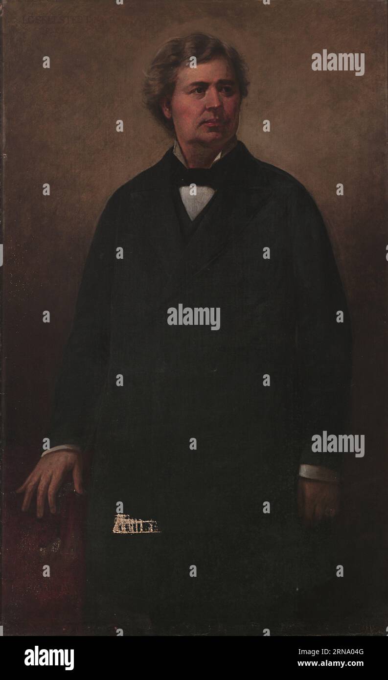 Portrait of Francis Walsingham Tracy by Lars Gustaf Sellstedt Stock ...