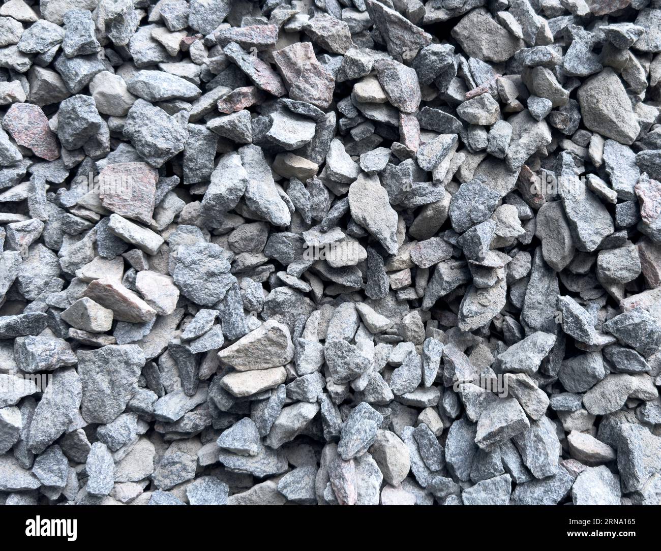 Material coral stone for the road foundation layer. Closeup of a pile ...