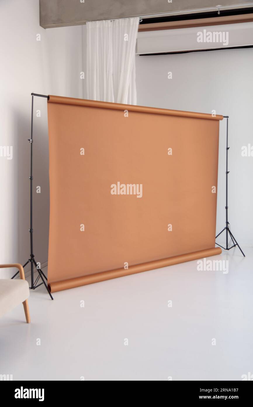 Professional photo studio background, a minimalist interior Stock Photo ...