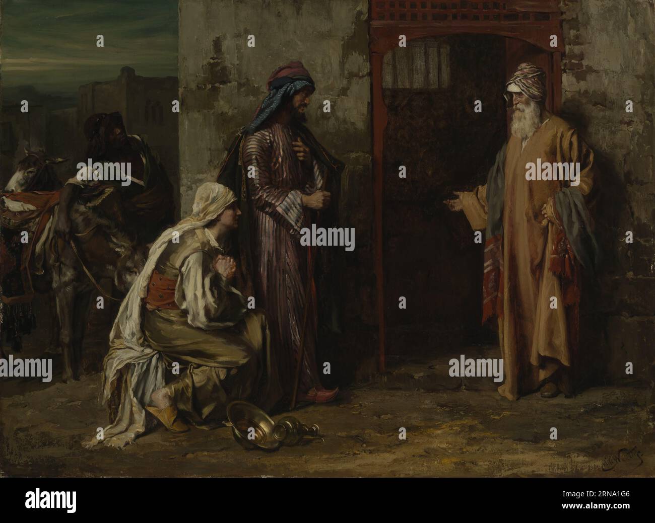 The Levite of Ephraim and the old man of Gibeah circa 1870 by Emile ...