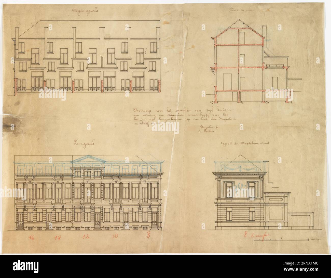 Architectural drawing from the Engetrim archive, ref. obj-0002194 1891 ...