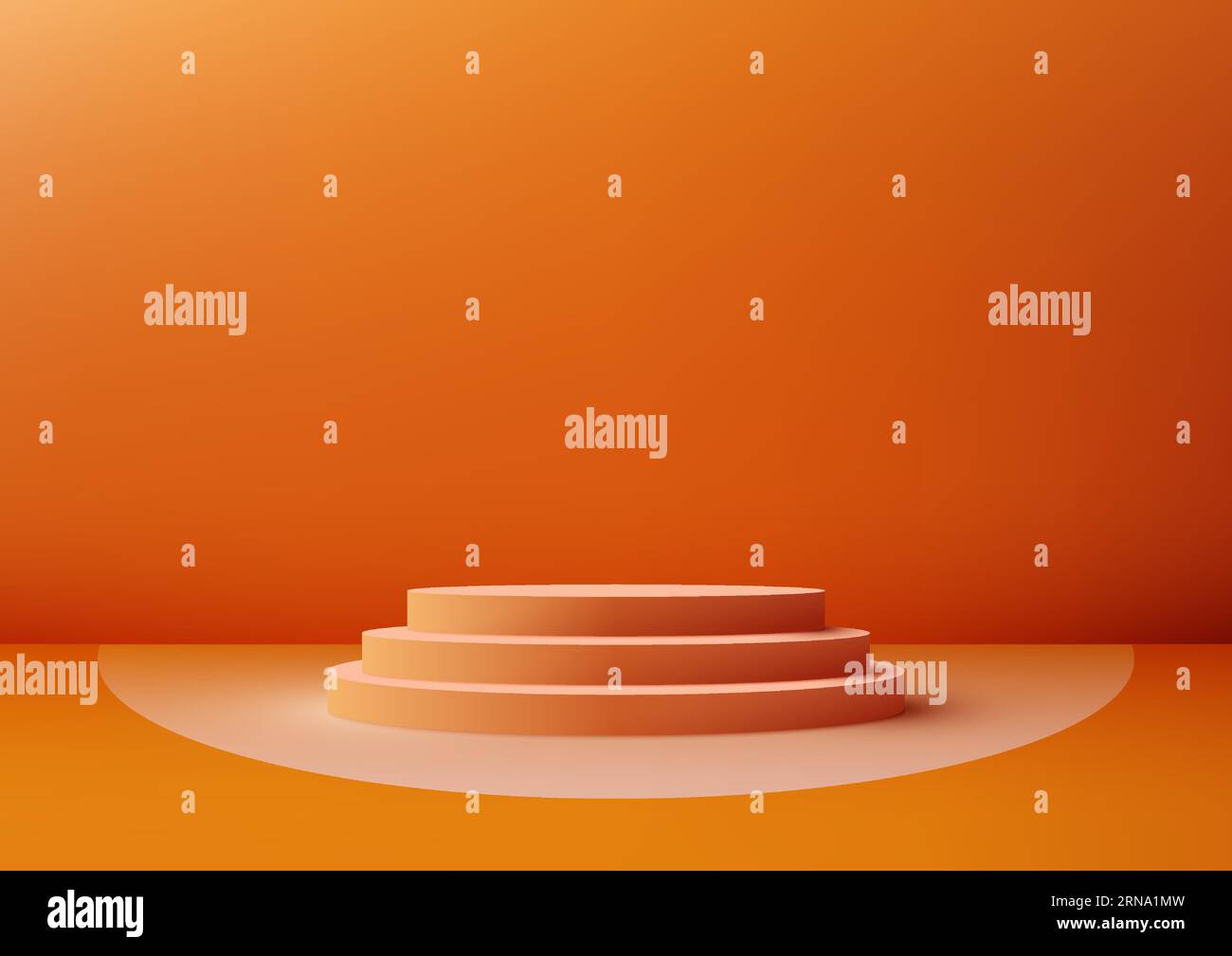 3D orange podium mockup is perfect for showcasing your products in a ...