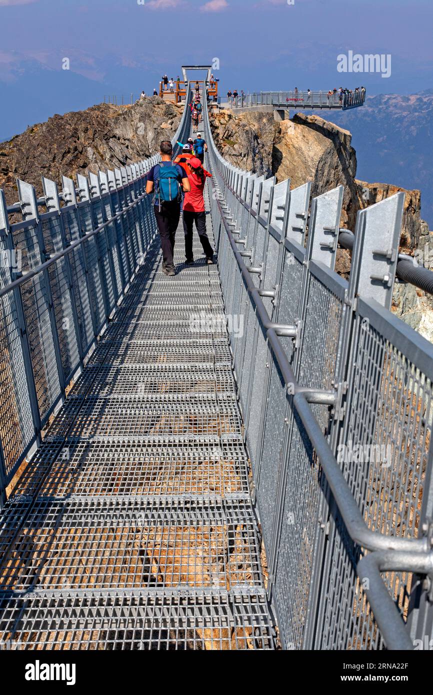 The Cloudraker Skybridge on Whistler Mountain Stock Photo - Alamy