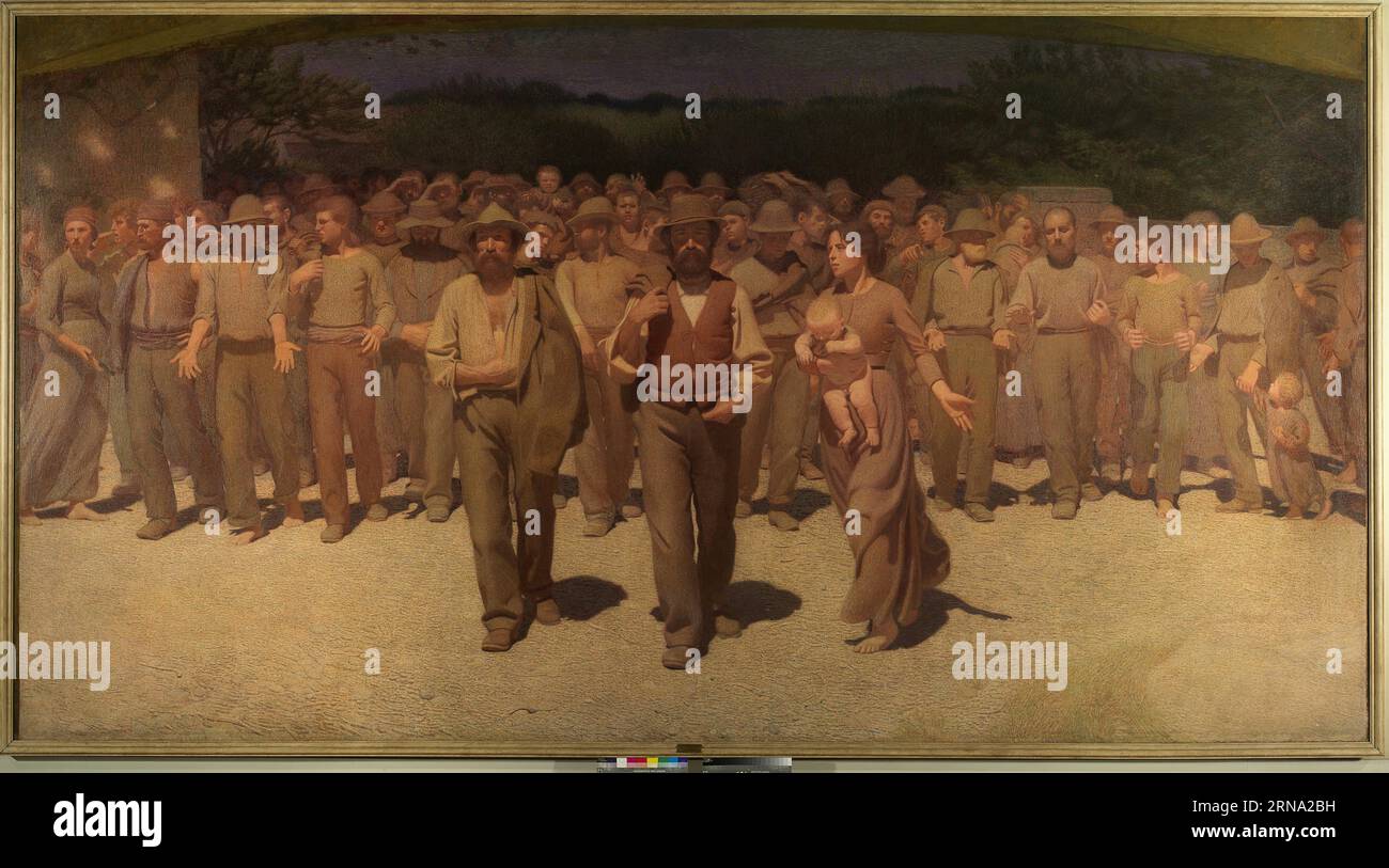 The Fourth Estate 1901 by Giuseppe Pellizza da Volpedo Stock Photo - Alamy