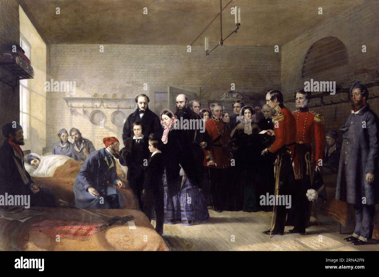Queen Victoria's First Visit to her Wounded Soldiers 1856 by Jerry ...