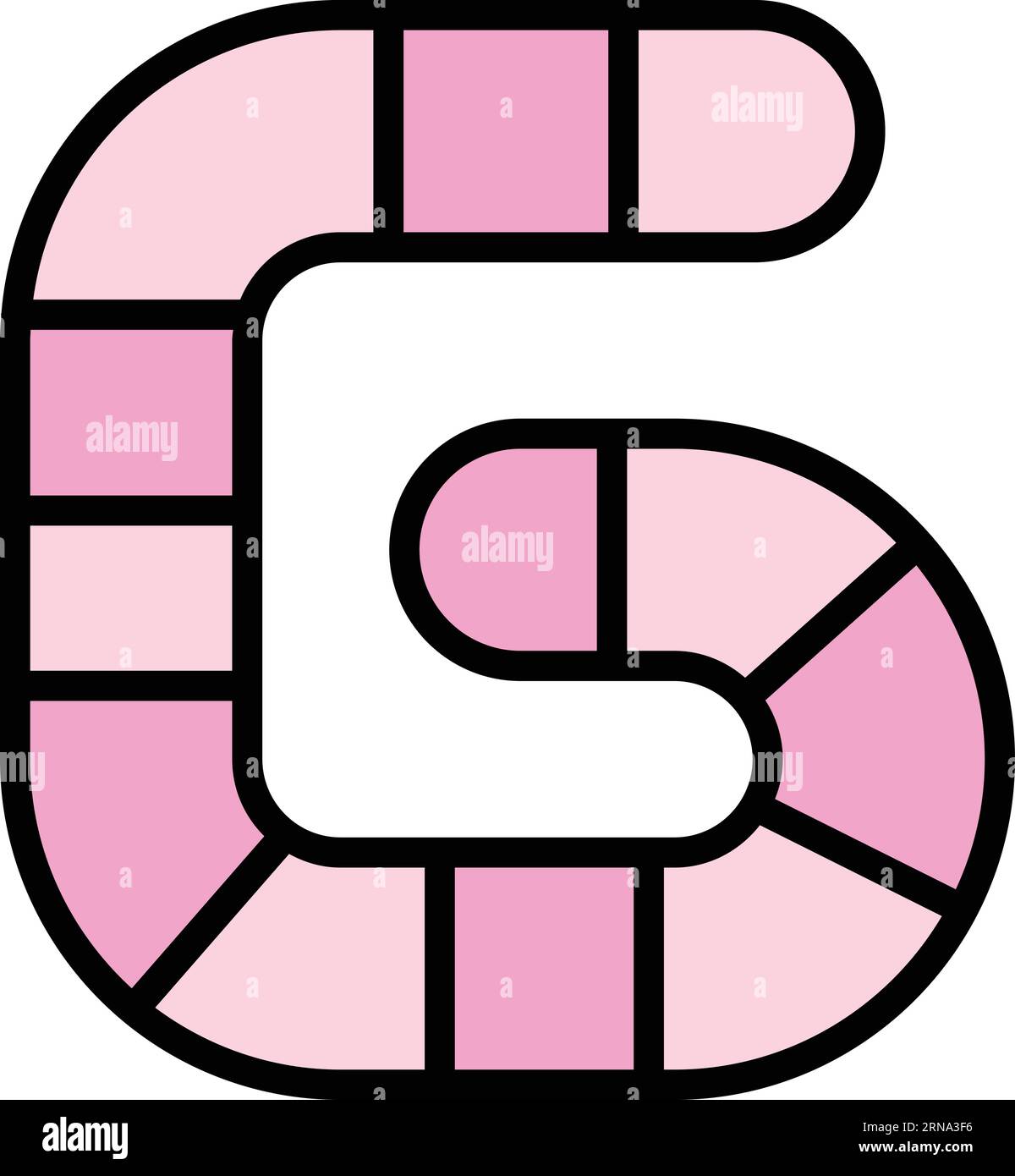 Internal worm icon outline vector. Animal larva. Cute dirt color flat ...