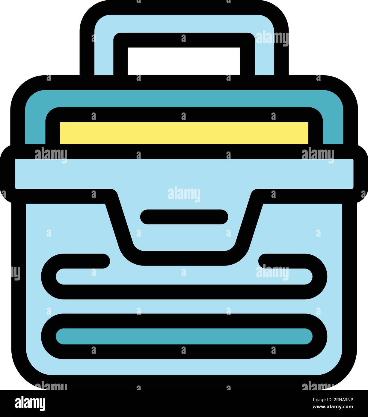 Car toolbox icon outline vector. Tool box. Repair case color flat Stock ...