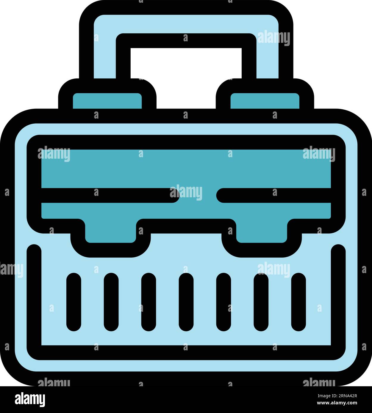 Installation toolbox icon outline vector. Tool box. Carpenter case ...