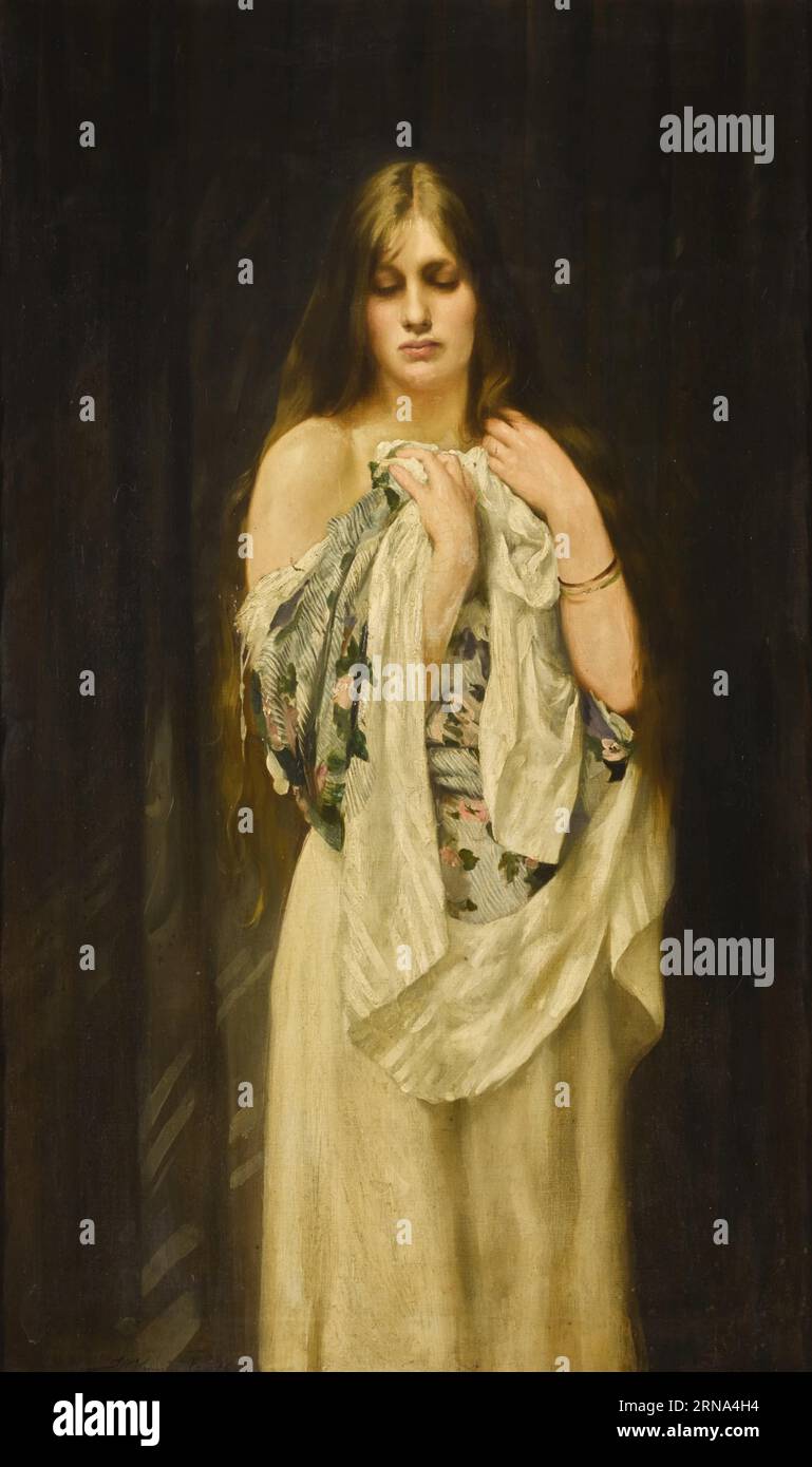 Reverie 1875 by Thomas Benjamin Kennington Stock Photo - Alamy