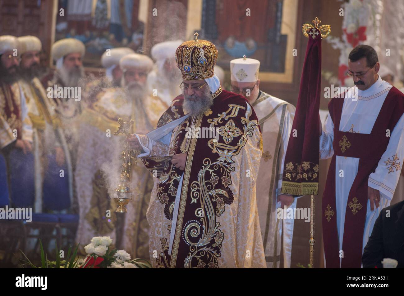 Coptic orthodox pope tawadros ii hi-res stock photography and images ...