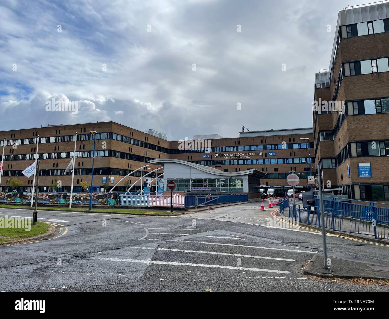 A view of Queen's Medical Centre in Nottingham following the ...