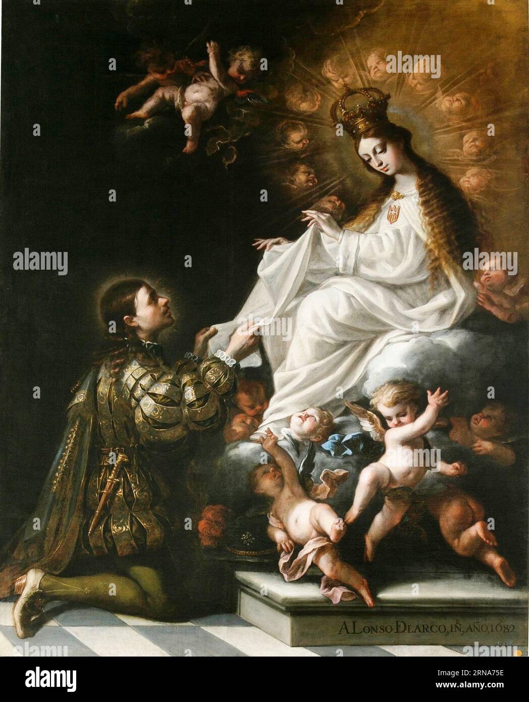 The Virgin of Mercy Appearing to Saint Peter Nolasco 1682 by Alonso del ...