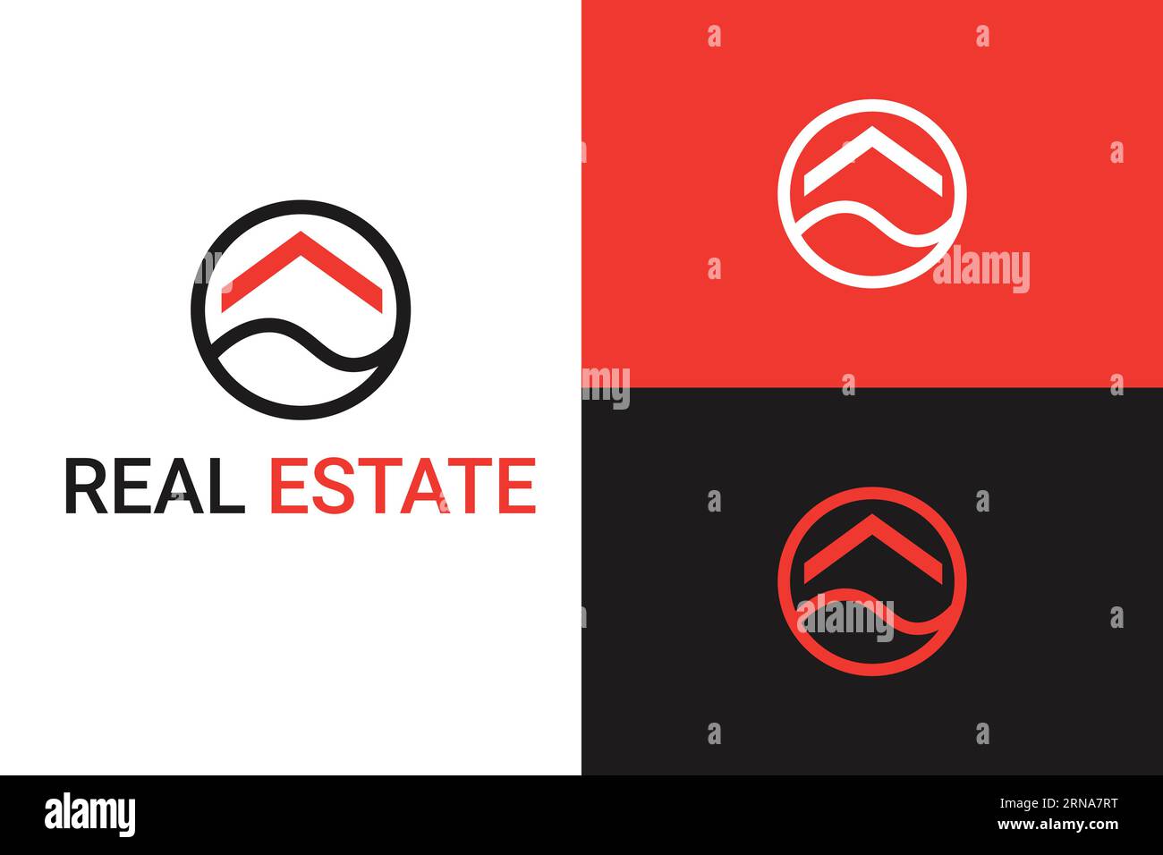 Real estate vector logo Stock Vector Images - Alamy