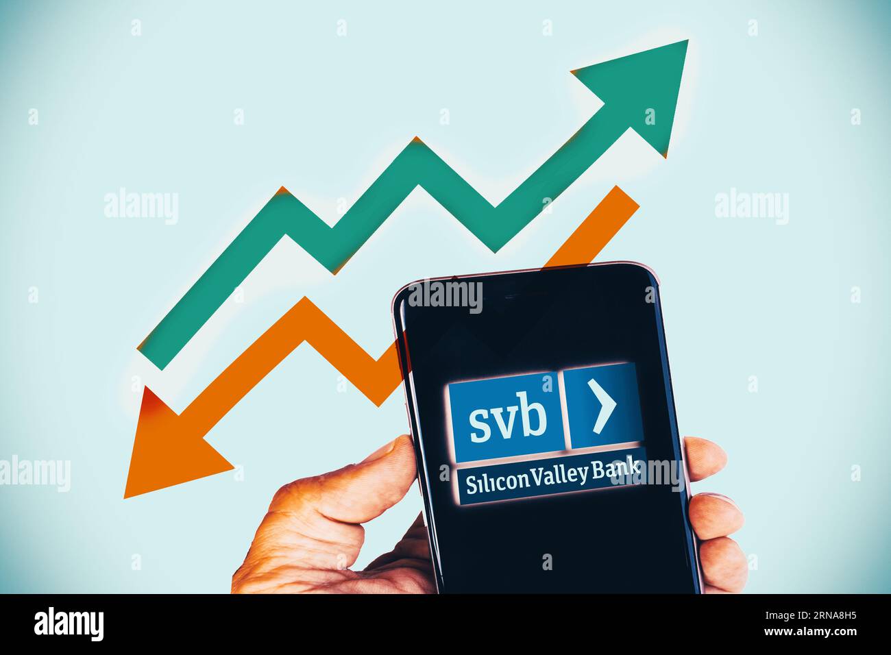 2023 August 15th , Florence, Italy SVB (Silicon Valley Bank) smart ...