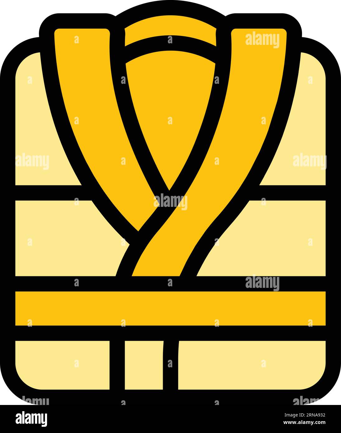 Dressing gown icon outline vector. Towel fabric. Textile pile color ...