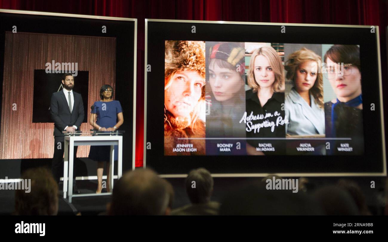 Oscar best actress announcement hi-res stock photography and images - Alamy