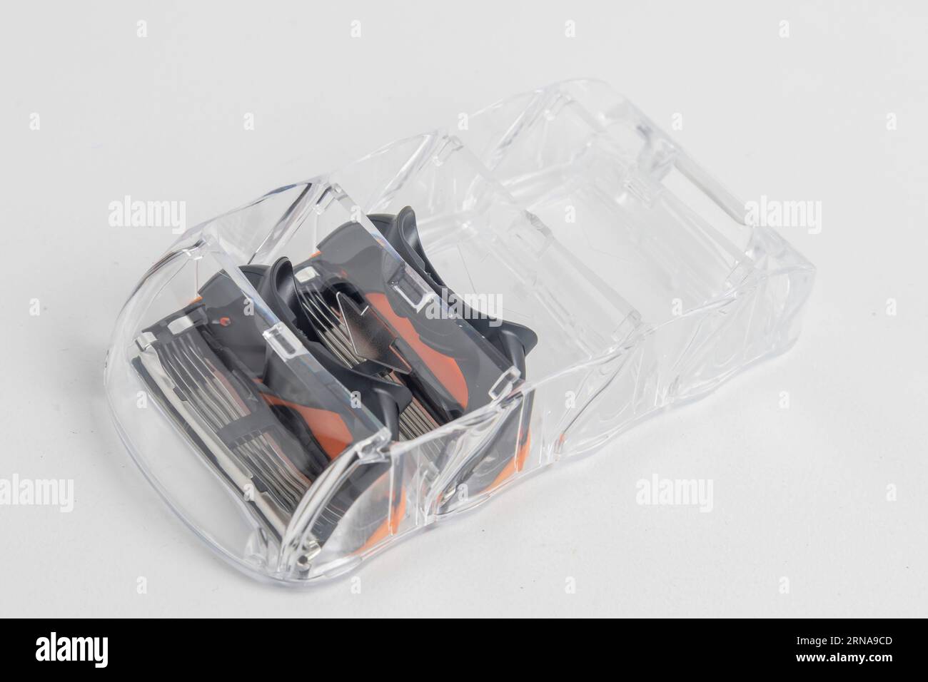 Razor blades isolated on white Stock Photo - Alamy