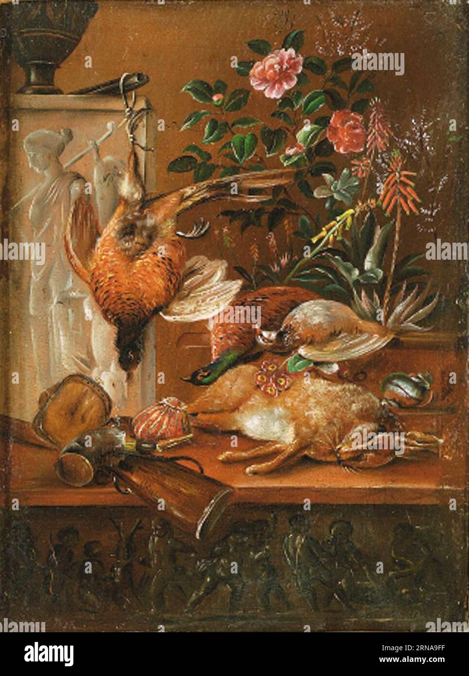 Still life with hunting symbols. between 1783 and 1841 by Cladius ...