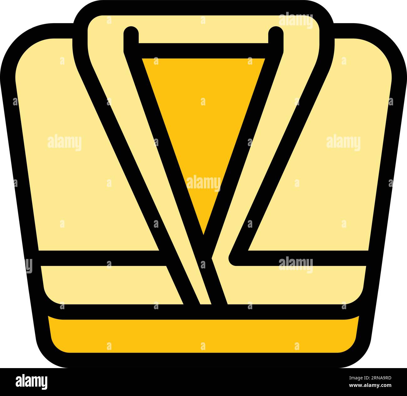 Folded robe icon outline vector. Cloth fabric. Clean pile color flat ...