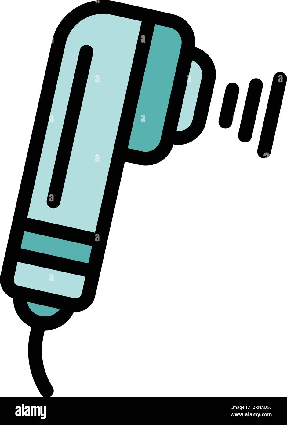 Sound skin tool icon outline vector. Clinic health. Dry disease color ...