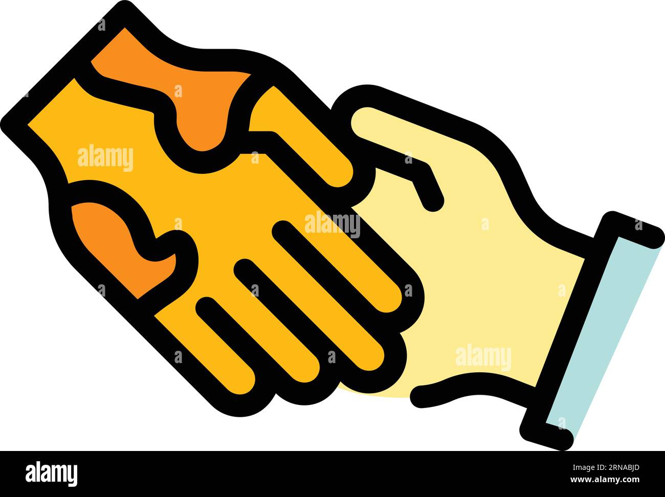 Skin handshake icon outline vector. Health doctor. Dry allergic color ...