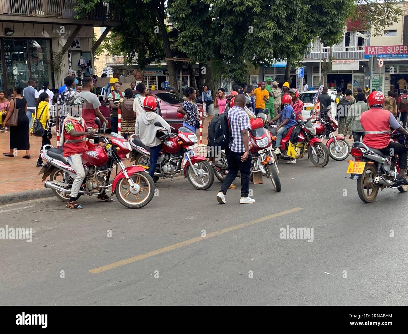 Kigali, Rwanda. 21st June, 2023. Traffic in the city center of Kigali ...