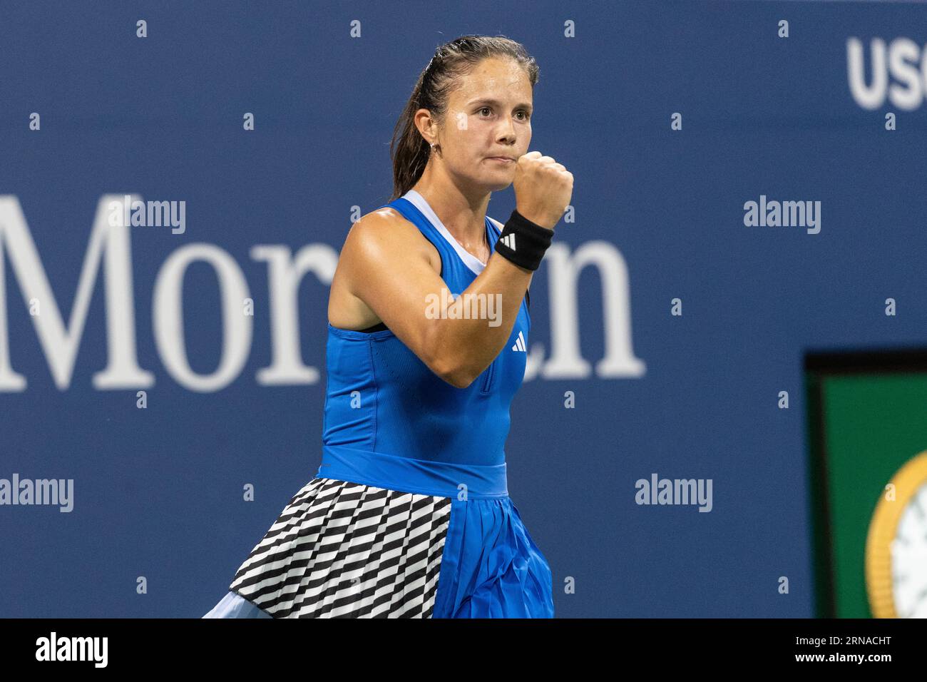 Daria Kasatkina reacts during 2nd round against Sofia Kenin of USA at ...