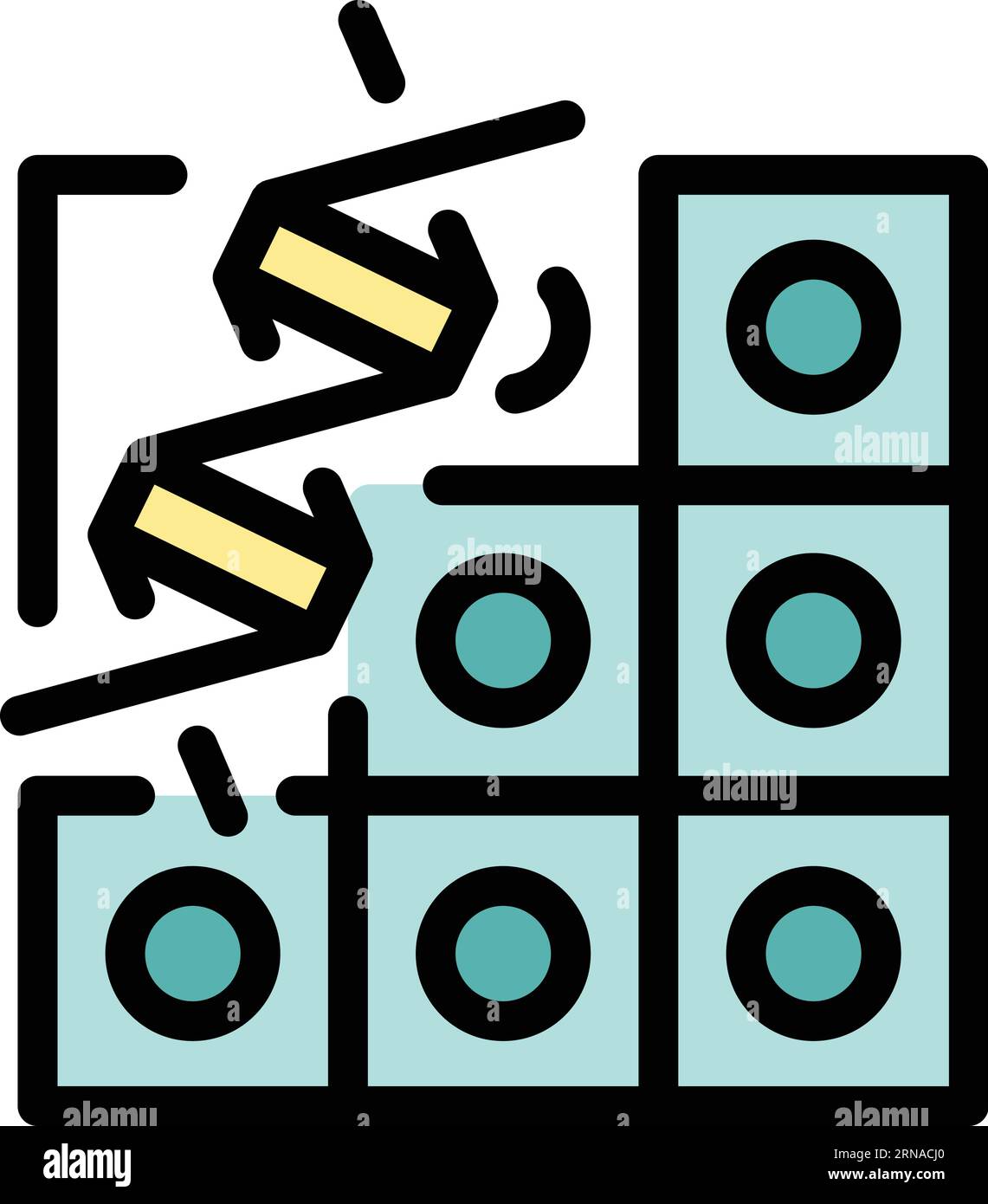 Skin Dna Icon Outline Vector Dermatologist Doctor Clinic Health Color Flat Stock Vector Image