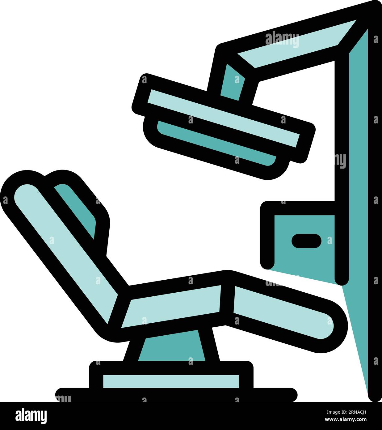 Dermatologist chair icon outline vector. Doctor skin. Cancer health ...