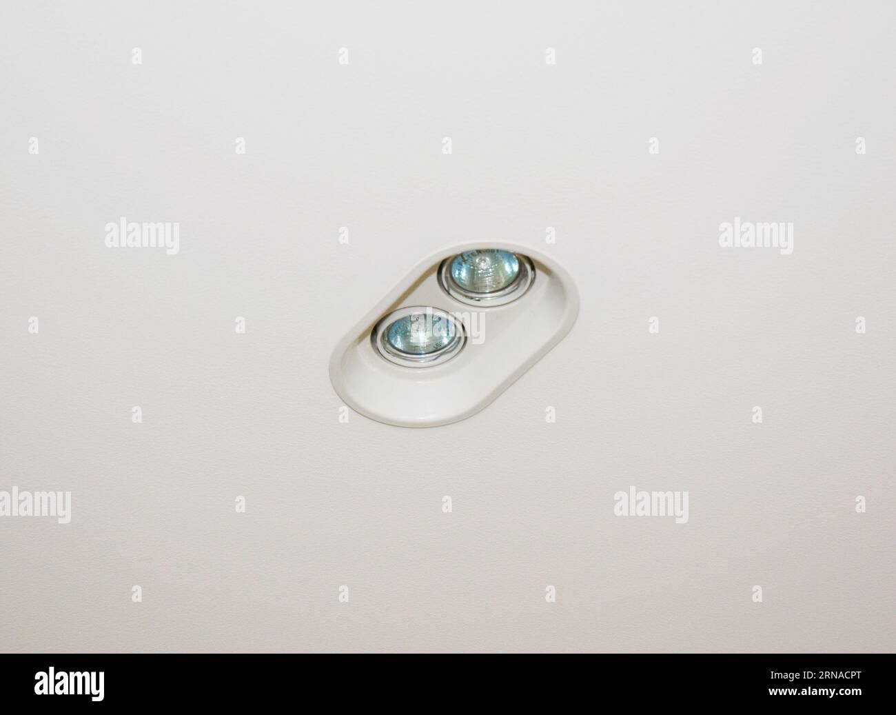 Built in ceiling LED light, home interior ceiling spotlight Stock Photo ...