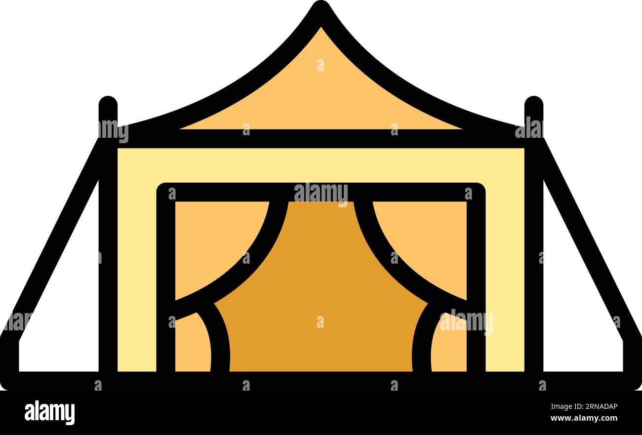 Bedouin tent house icon outline vector. Arab desert. Arabic culture ...