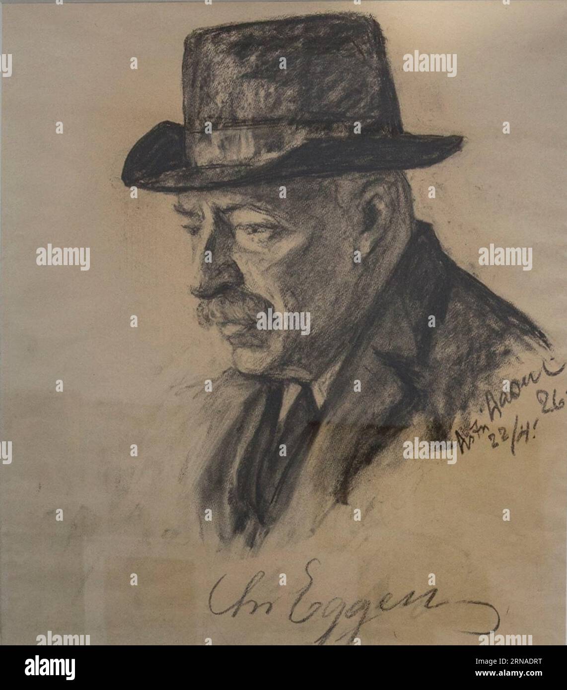 Portrait of Christian Eggen 1926 by Astri Aasen Stock Photo - Alamy