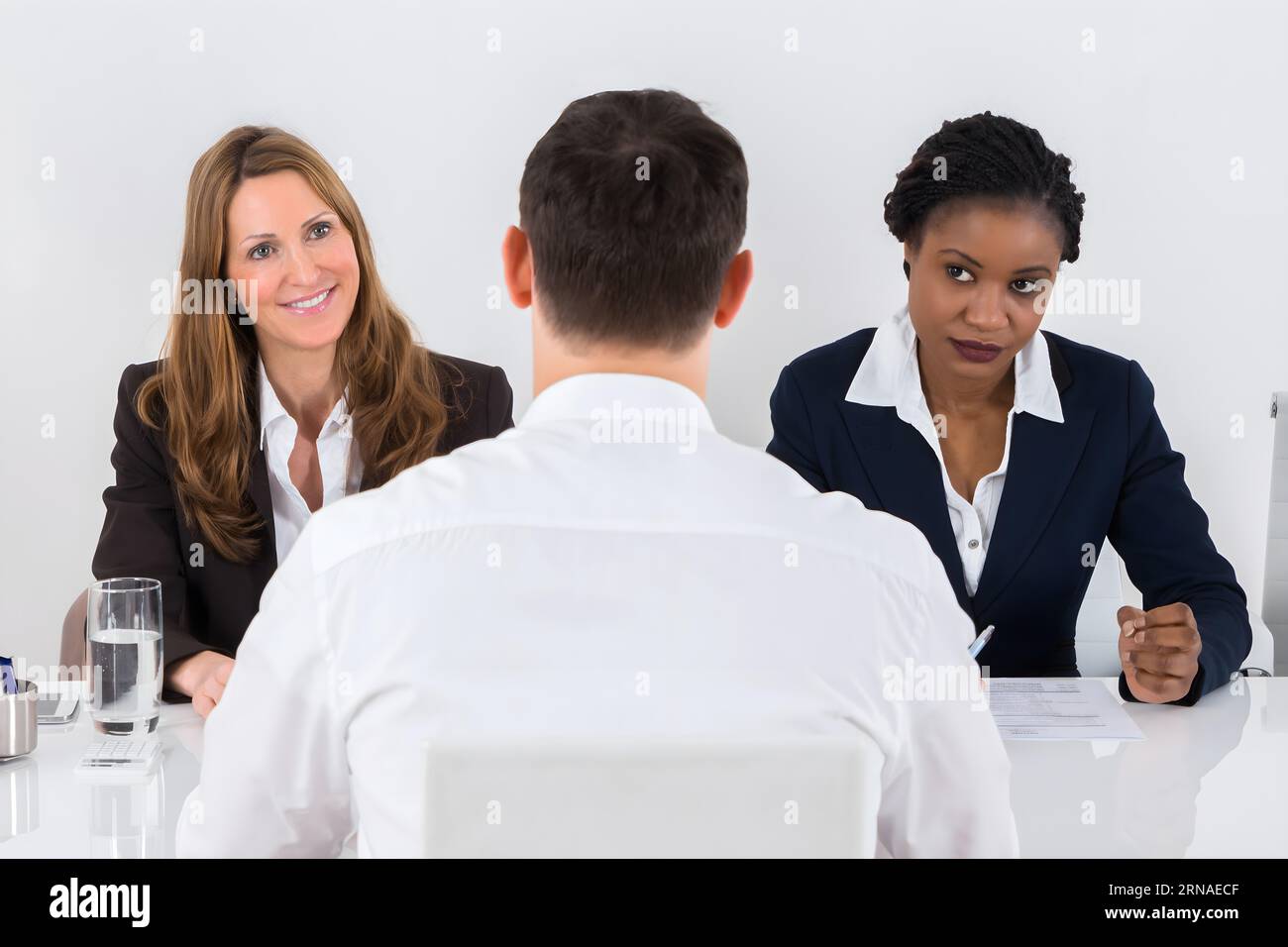 Panel interview black woman hi-res stock photography and images - Alamy