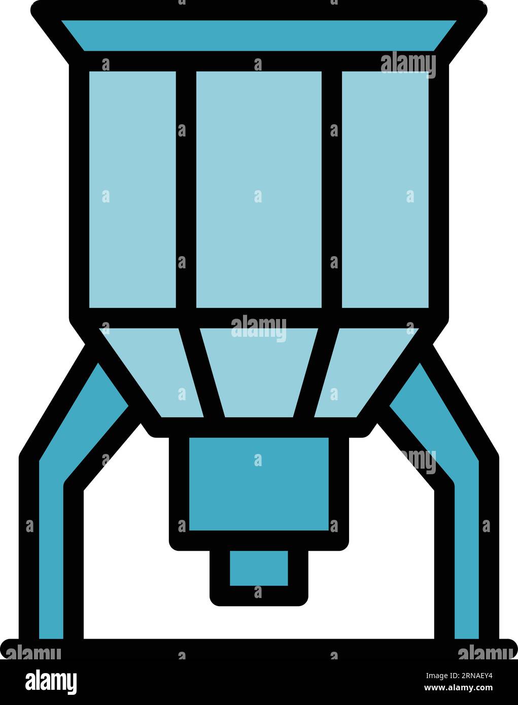 Factory equipment icon outline vector. Glass production. Window pvc ...