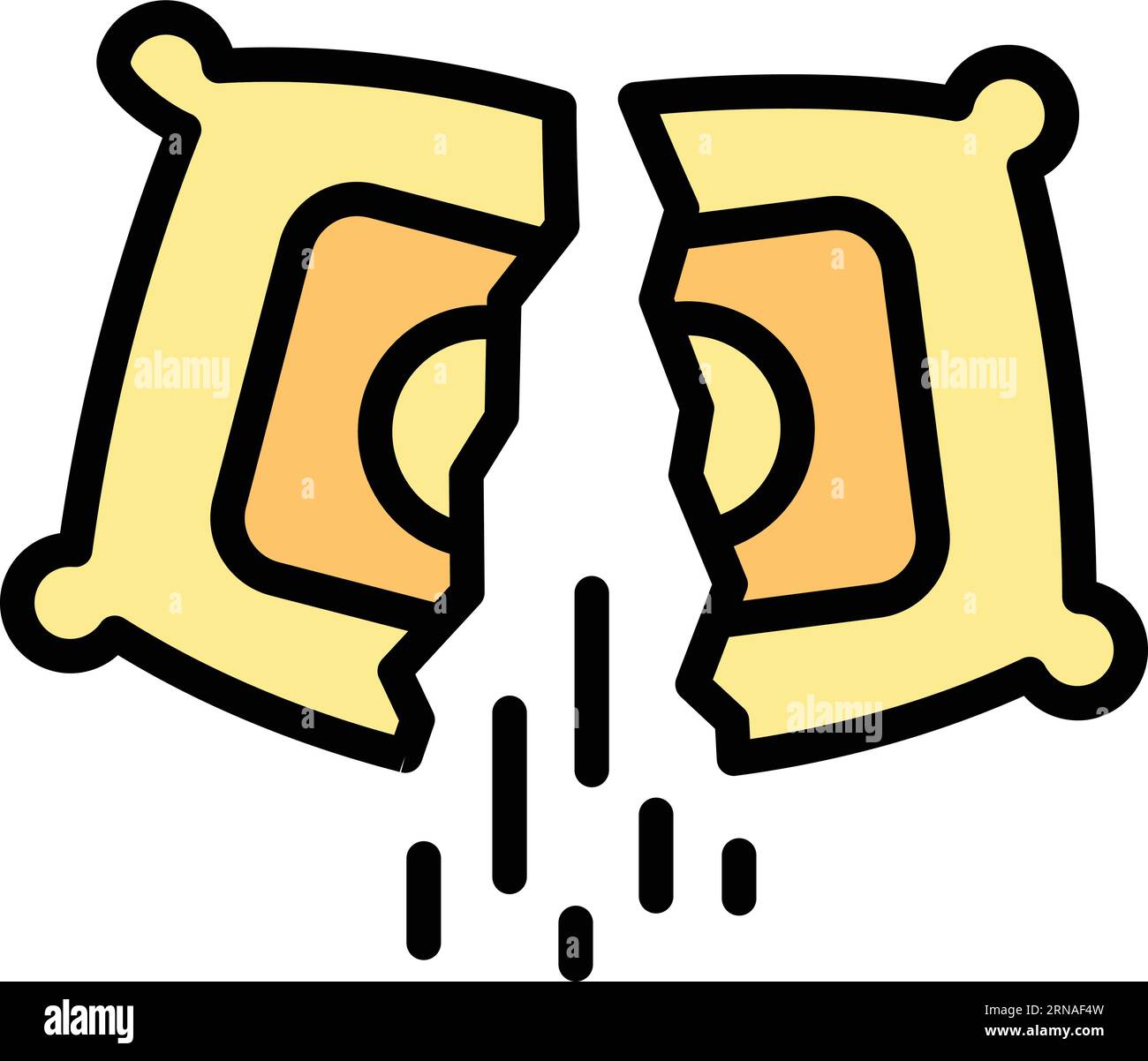 Sand sack icon outline vector. Factory production. Window pvc color ...