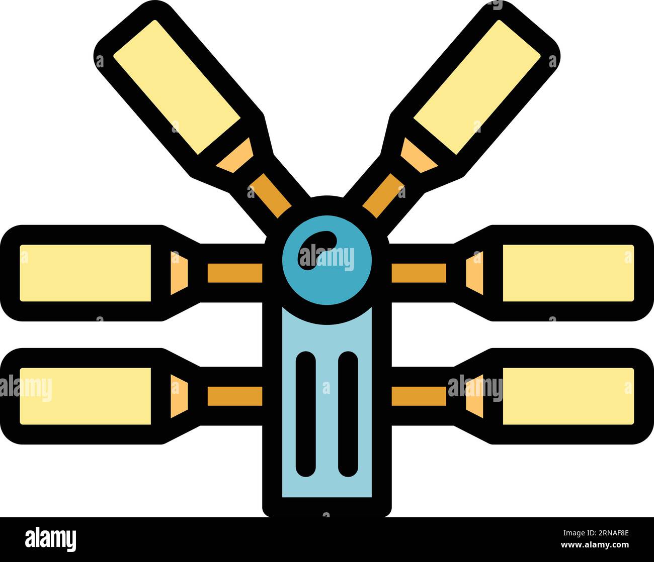 Factory Glass Icon Outline Vector Bottle Production Making Process Color Flat Stock Vector