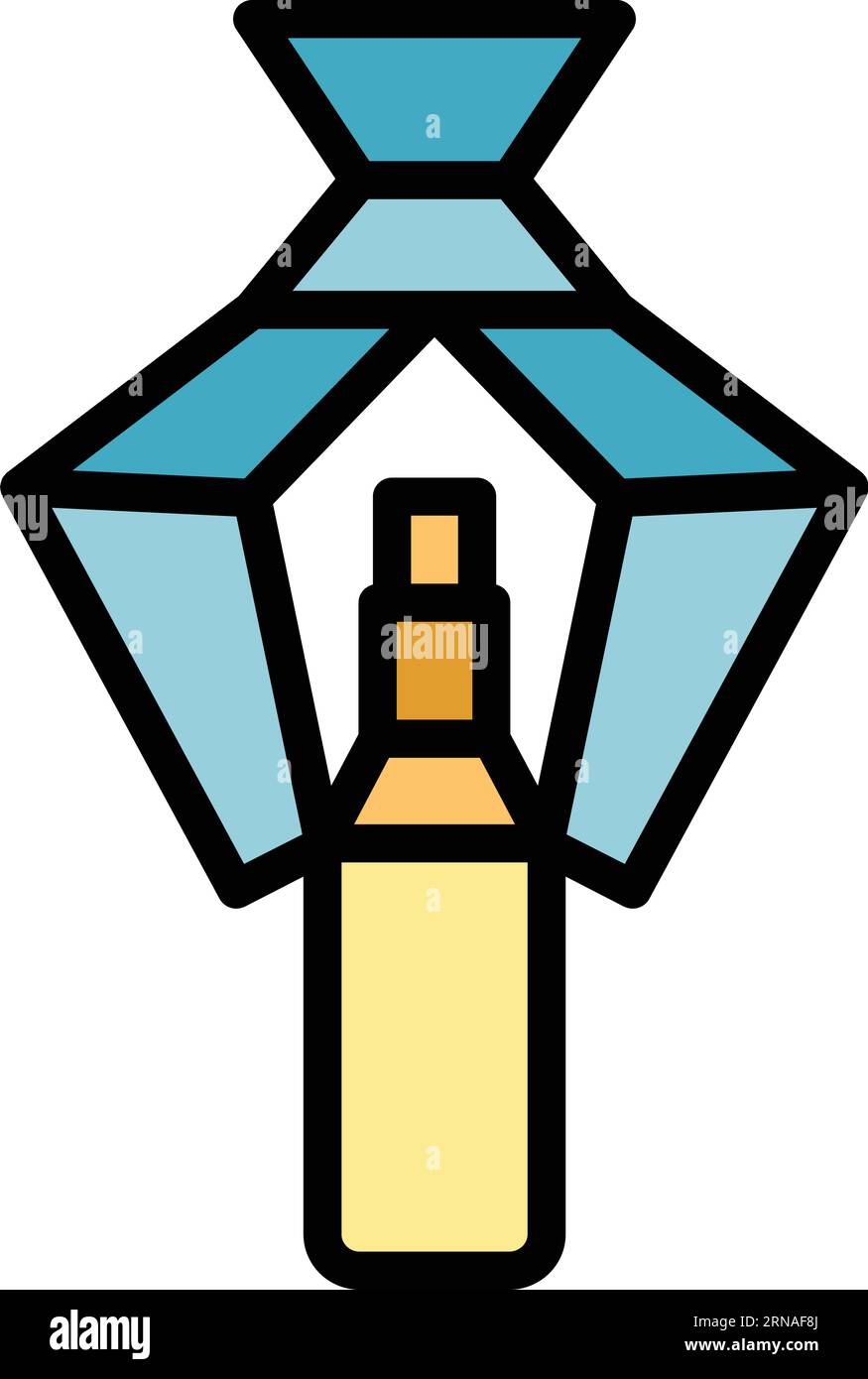 Beer bottle production icon outline vector. Construction window. Raw ...