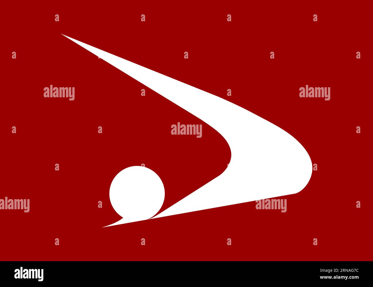 Flag of the Akita Prefecture Stock Photo - Alamy