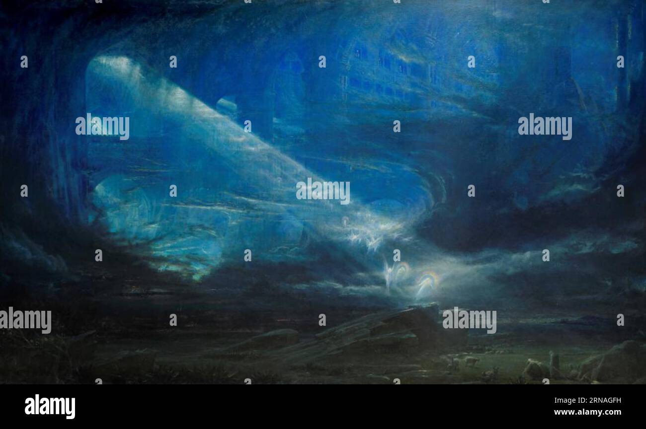 The First Christmas Dawn 1894 by Albert Goodwin Stock Photo - Alamy